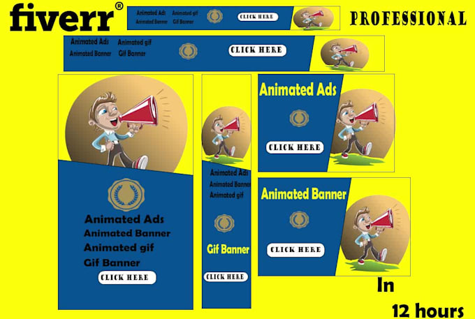 Make animated html5 banner ads or animated ads by Attari_26 | Fiverr