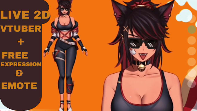 Design, rig live2d model 2d vtuber model live 2d vtuber model vtuber commission by Musterr ...