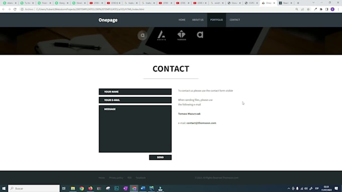 Develop a fully dynamic and custom website with html css js by Ebenezerx100pre | Fiverr