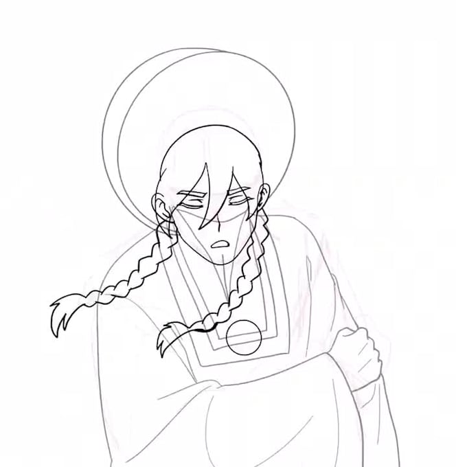 Do 2d line art animation frame by frame animation comic line art by ...