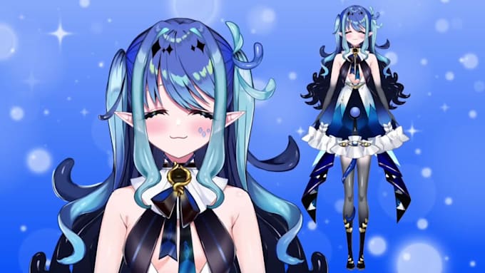 Draw and rig 2d vtuber model, live2d rigging, anime style for vtube ...