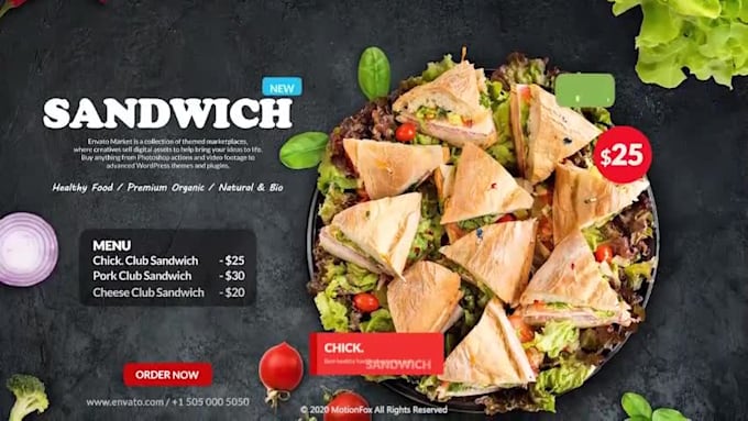 Animate restaurant food menu promo video or tv digital menu by Zkkms6 ...