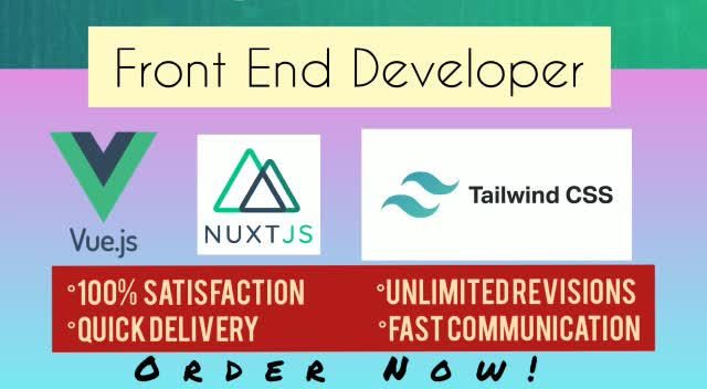 Create vue js frontend for any web app and website by Muhdjamiu01 | Fiverr