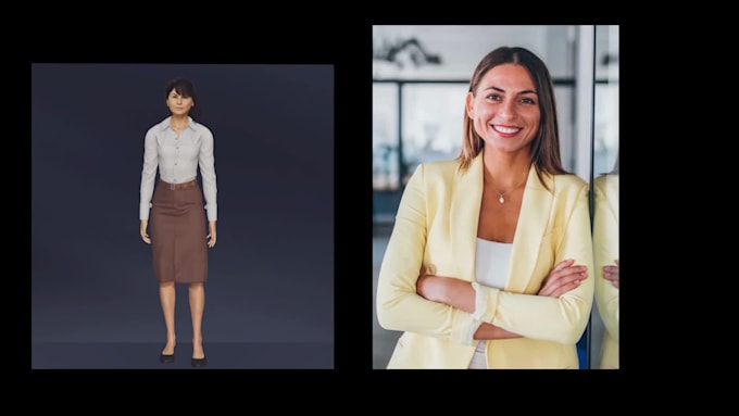 Make custom 3d realistic human model by Rabindra3d | Fiverr