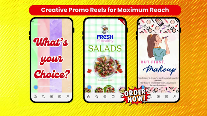 Create product promo videos and animated menus for restaurants or ...