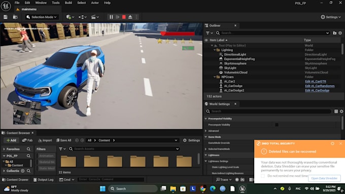 Create unreal engine 5 sandbox or fps game systems ai hud, vehicles, npcs by Chalidzee__ | Fiverr