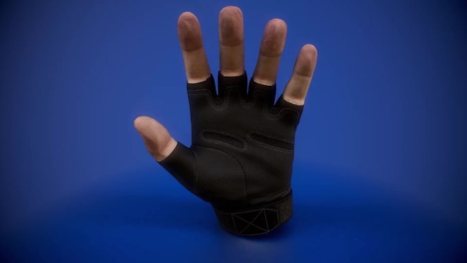 Do realistic 3d sock hand glove modeling design 3d animation by ...