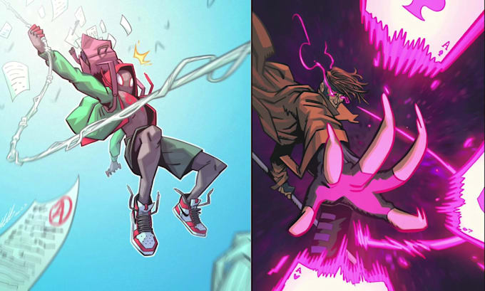 Illustrate comic page manga character anime oc fan art cover manhwa ...