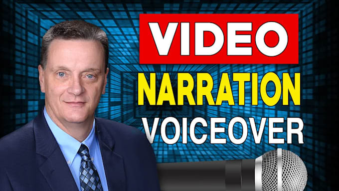 Be your american male english you tube or video voiceover narrator by ...