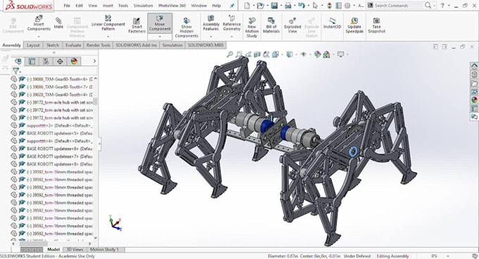 Design everything on solidworks based on your discription by Cami_amri ...
