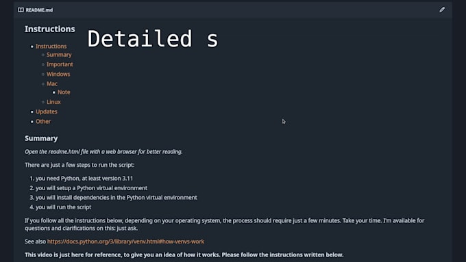 Design python scripts, algorithms, api, debug ai code by Franco_masotti | Fiverr