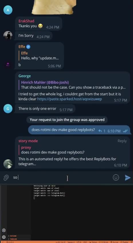 Host your telegram autoreply bot and set up additional functionality by ...
