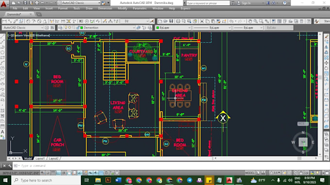 Draw 2d floor plan drawings in autocad by Kanisha1234 | Fiverr