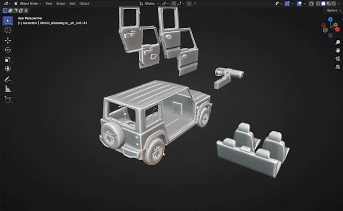 3d car modeling for 3d printing and game development by Hormolaras | Fiverr