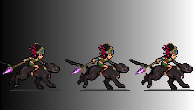 Do pixel art character design sprite sheet animation rpg game pixel art ...