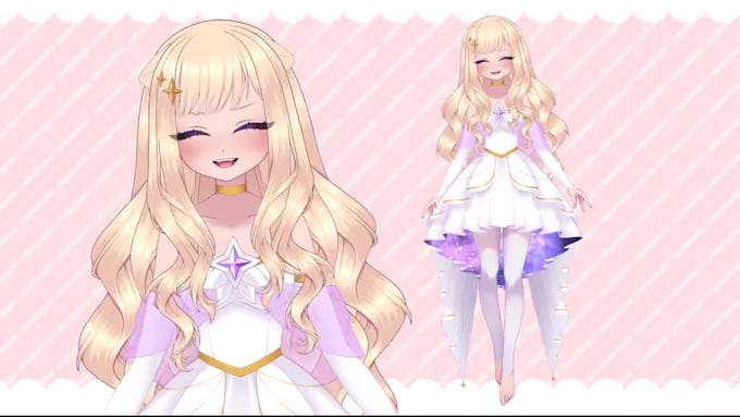 Live2d vtuber model,rig,vseeface,furry,avatar,anime art,vrchat,pngtuber ...