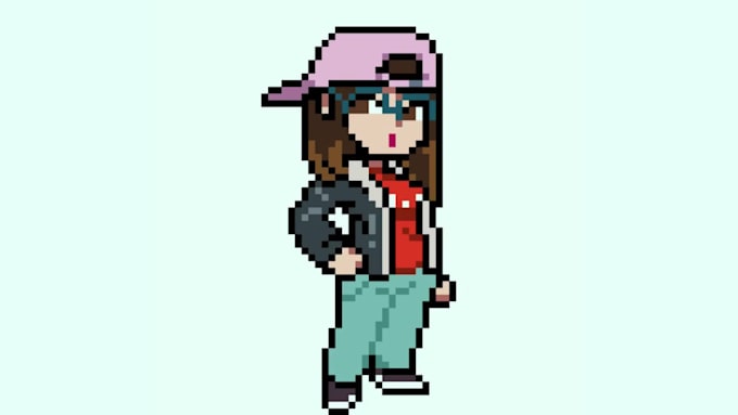 Create pixel art character pixel sprite sheet pixel art animation for ...