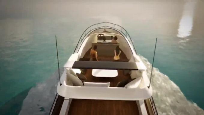 Create realistic 3d boat animation, 3d product design, 3d yacht ...