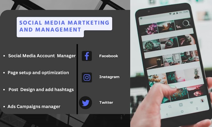 Be your social media marketing manager and ads creator by Sanashahzad446 | Fiverr