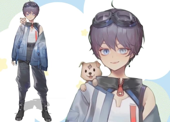 Draw live2d model, vtuber model commission, anime vtuber model ...