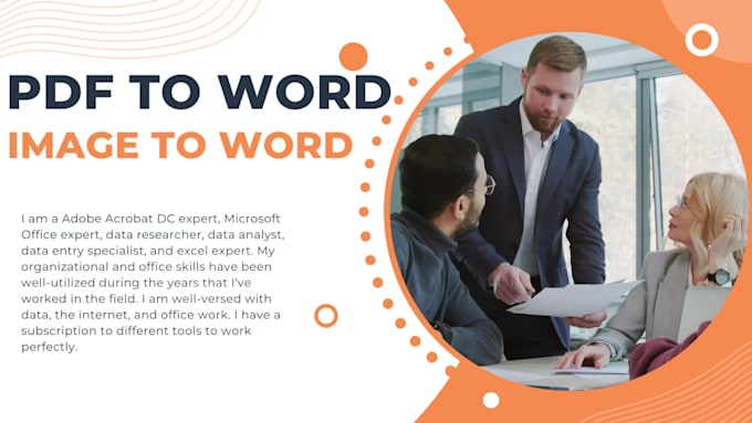 Pdf conversion expert pdf to excel word conversion by Munna01884 | Fiverr