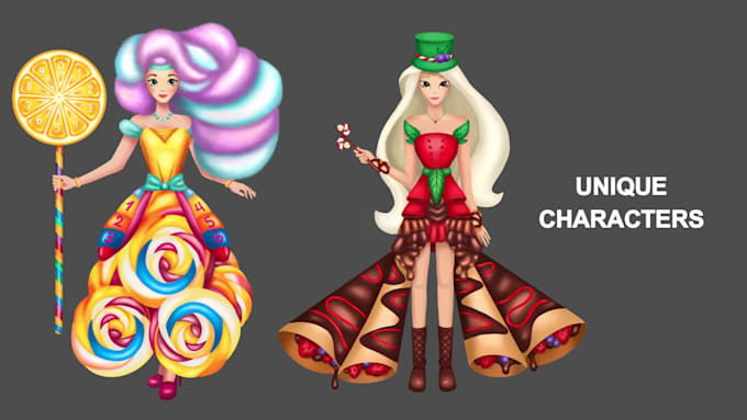 Custom cartoon character mascot for your brand by Katerashevskaya | Fiverr