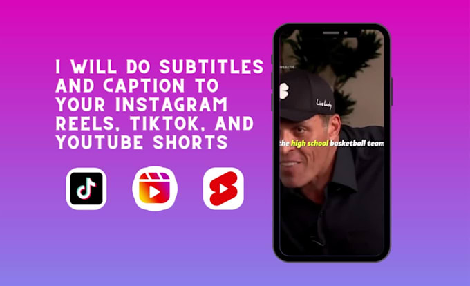 Edit And Add Catchy Subtitles And Caption To Reels Tiktok Youtube