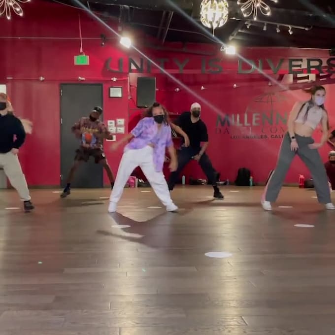 Make a group dance video and choreograph routines for shuffle afrobeat hip hop by Slaralinaa ...