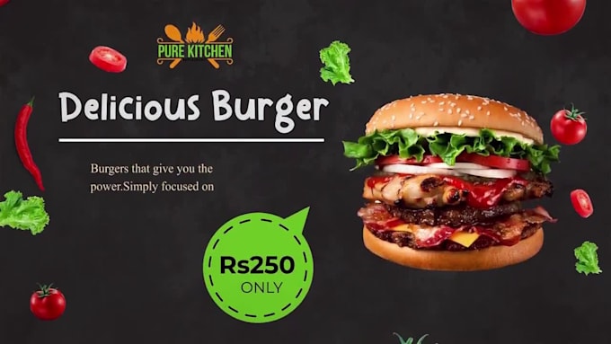 Design digital menu,animated resturant menu,gif,motion graphic,tv menu ...