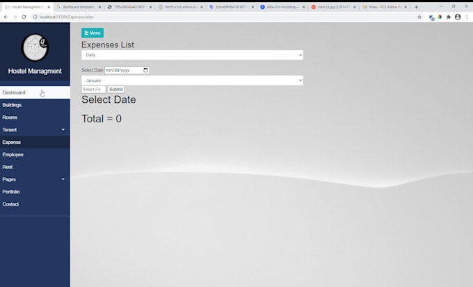 Develop custom web application in dot net core mvc web form by ...
