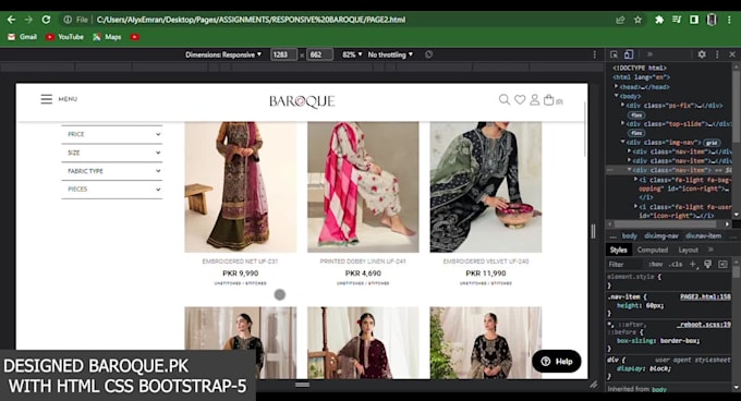 Design Front End Website Html Css Bootstrap 5 By Websalyy09 Fiverr