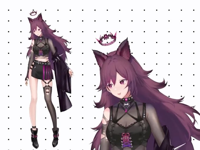 Live2d vtuber model,rig,vroid,vrchat,fursona,nsfw,blonde hair,vrc,pfp ...