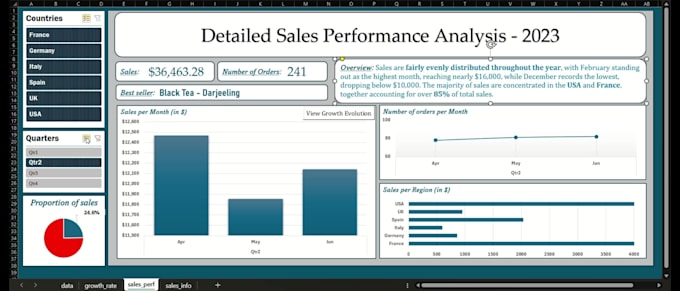 Create an interactive and professional excel dashboard by Anthony_gcm | Fiverr
