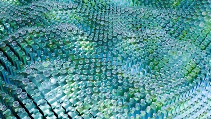 Do bucketie 4k 3d abstract art animation seamless loop 3d abstract illustration by Siki_pro | Fiverr