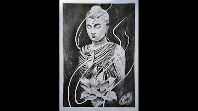 Draw any impressive line art by free hand by Kscclub | Fiverr