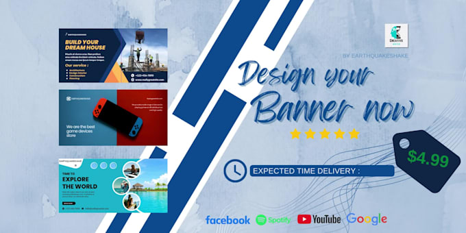 Design your advertisement or banner as you desire by Earthquakeshake ...