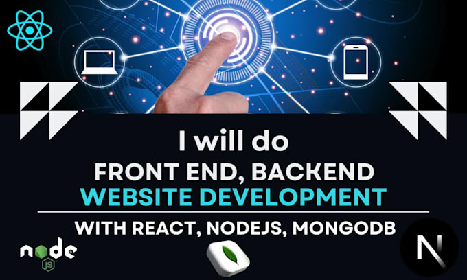Be Your Front End Backend Website Developer With React Nodejs And