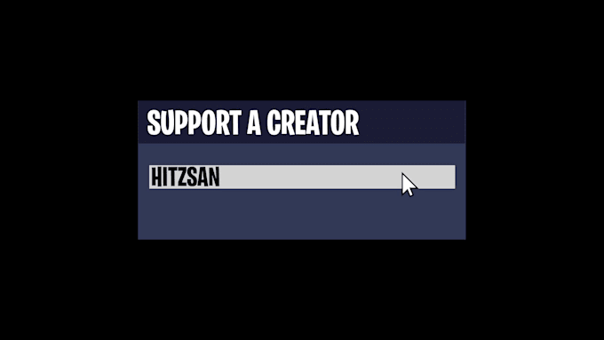 Create support a creator code animation for videos and streams by ...