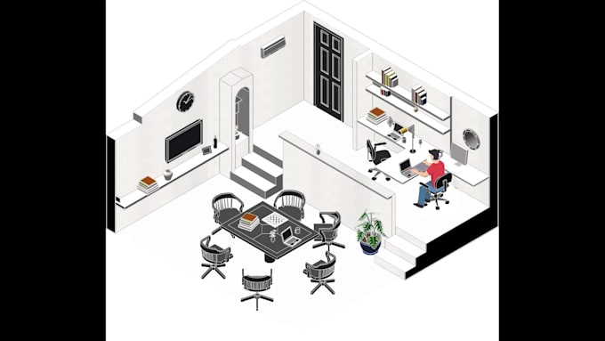 Create animated gif with your illustration renders by Omegagency | Fiverr