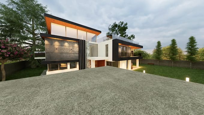 Do 3d exterior design, interior design,3d 3d rendering by Awd_3design | Fiverr
