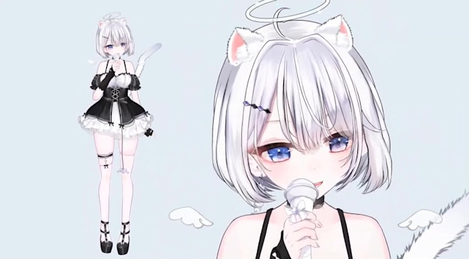 Draw professional anime live2d model 2d vtuber model png vtuber by ...