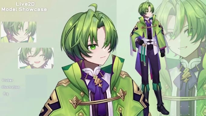 Draw and rig live2d model, vtuber commission, 2d vtuber rigging, pfp ...