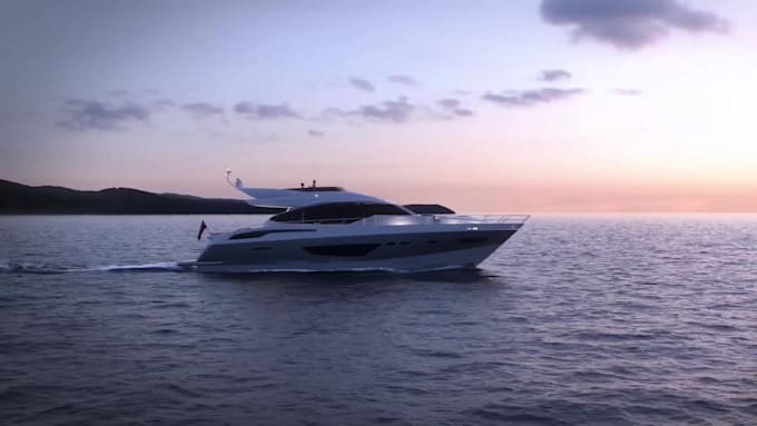 Render realistic 3d yacht design, 3d yacht animation, 3d ship design by ...