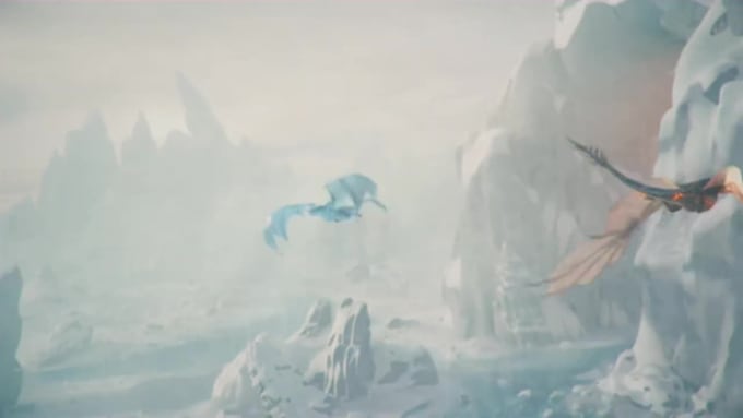 Create 3k 4k dragon intro animation, logo animation 3d dragon model ...