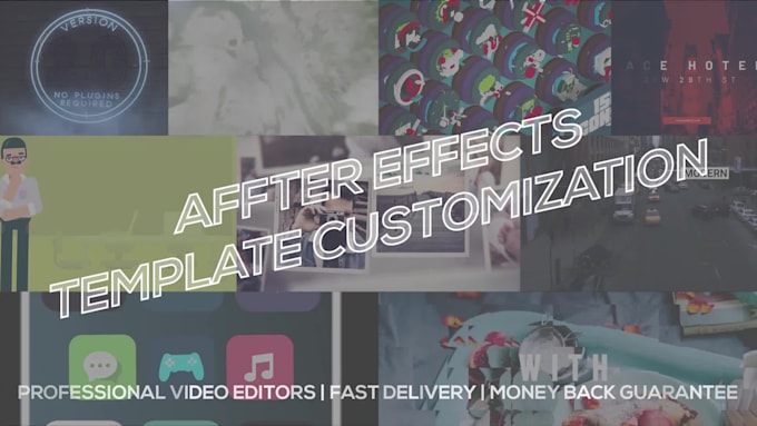 Professionally customize and render your after effects template by ...