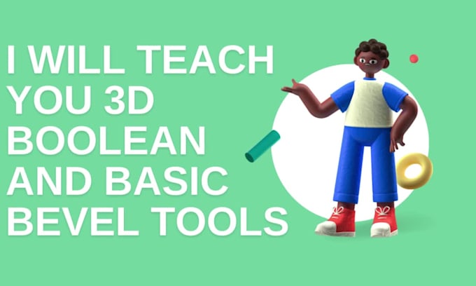 Teach 3d boolean and basic bevel tools on blender for 5 days by James ...