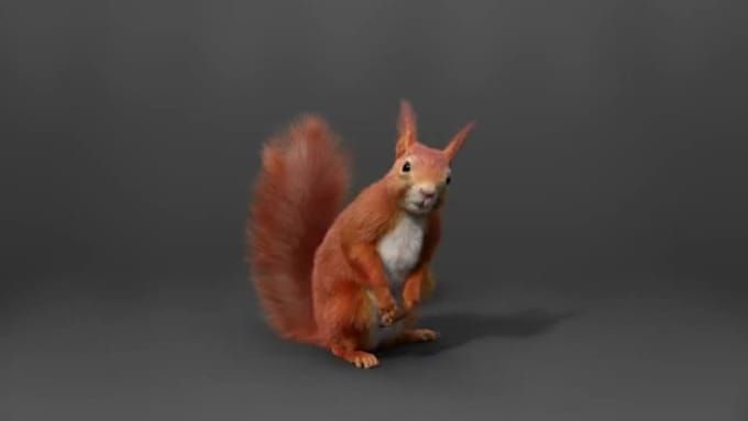 Do 3d animal model, realistic, sculpting, hair with rigging in blender ...