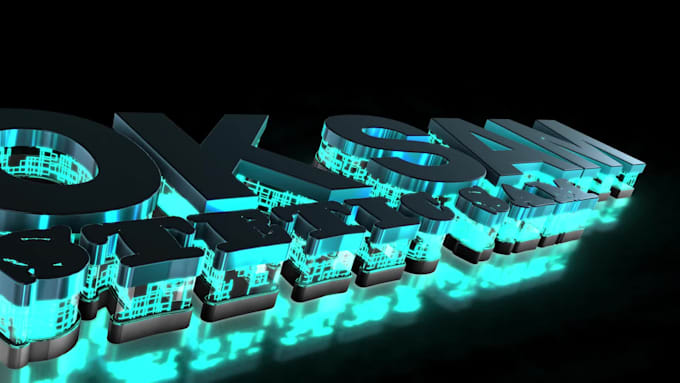 Make a 3d cinematic logo animation for you like this by Mehtab_editz ...