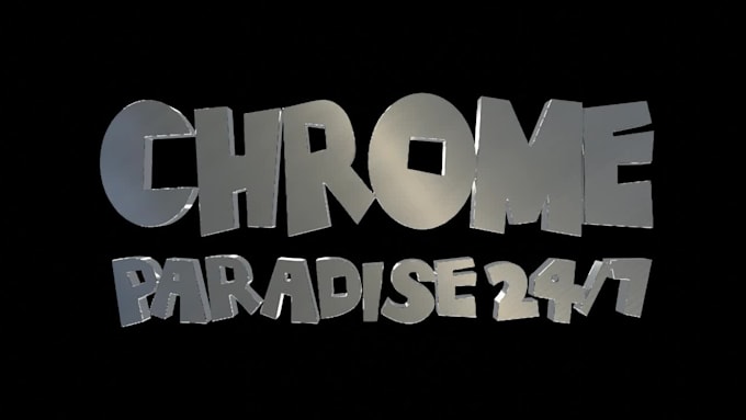 Design 3d chrome effect with animation by Opinbayu | Fiverr