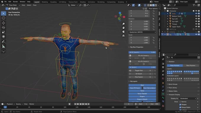 Fix, rig joint bone, human rigging, nsfw, model 3d rigging, unity ...